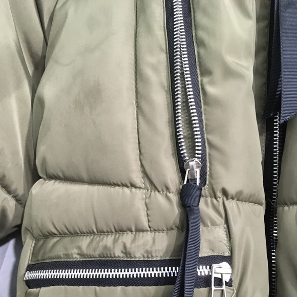 Jing | Jackets & Coats | Hip Down Puffer Jacket W Zippers And Snaps ...